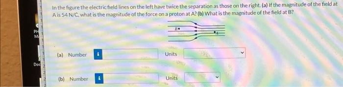 [Solved]: In the figure the electric field lines on the lef