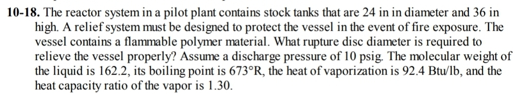 Solved 10-18. ﻿The reactor system in a pilot plant contains | Chegg.com