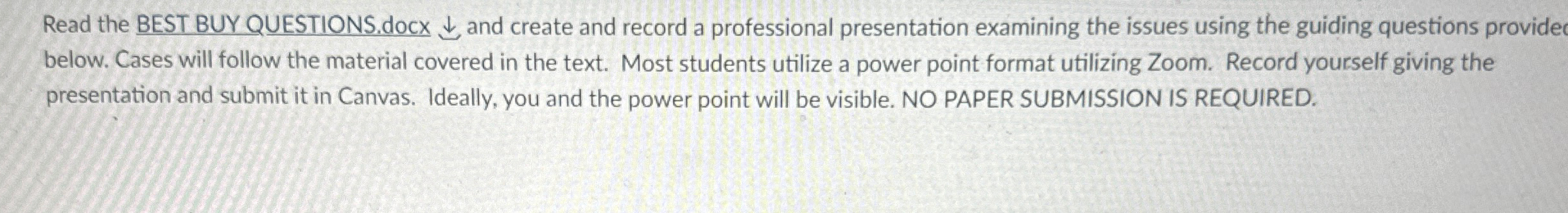 Solved Read the BEST BUY QUESTIONS. docx darr and create and | Chegg.com