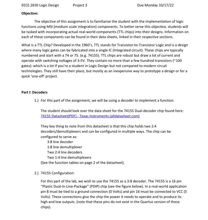 Solved The objective of this assignment is to familiarize | Chegg.com