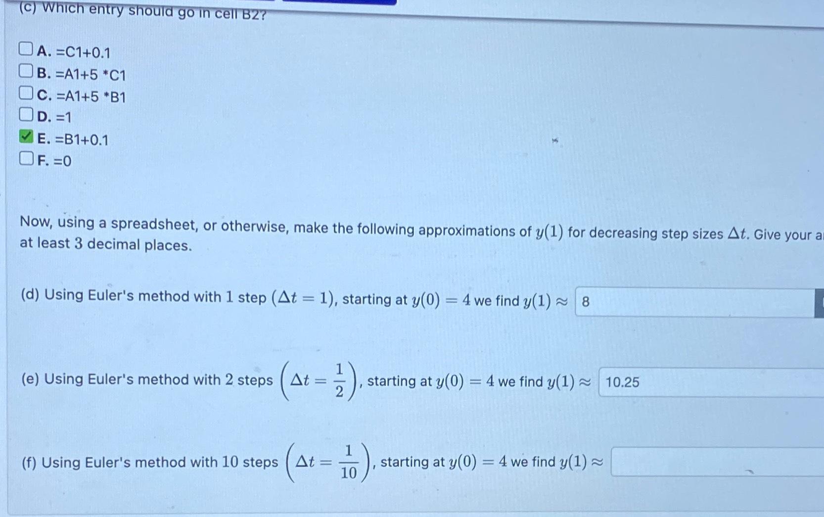 Solved ぇ ﻿consider The Initial Value