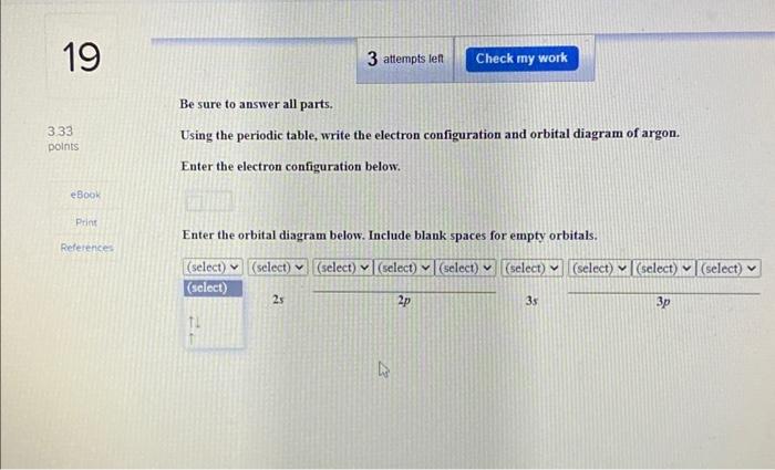 Solved Be sure to answer all parts. Using the periodic | Chegg.com