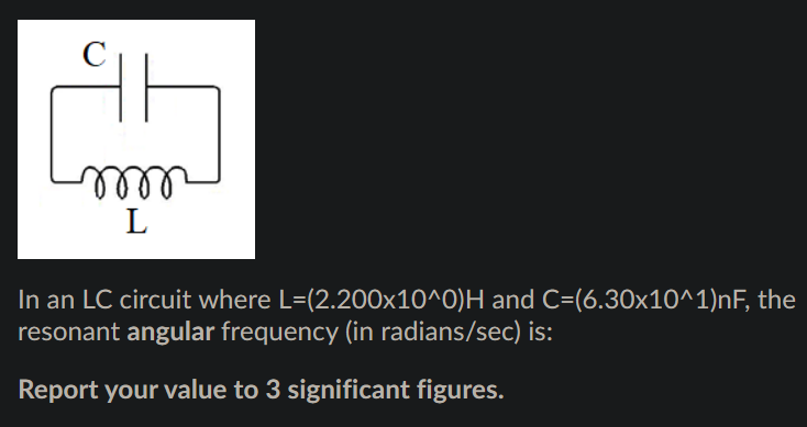 Solved Determine the uncertainty on the resonance angular | Chegg.com