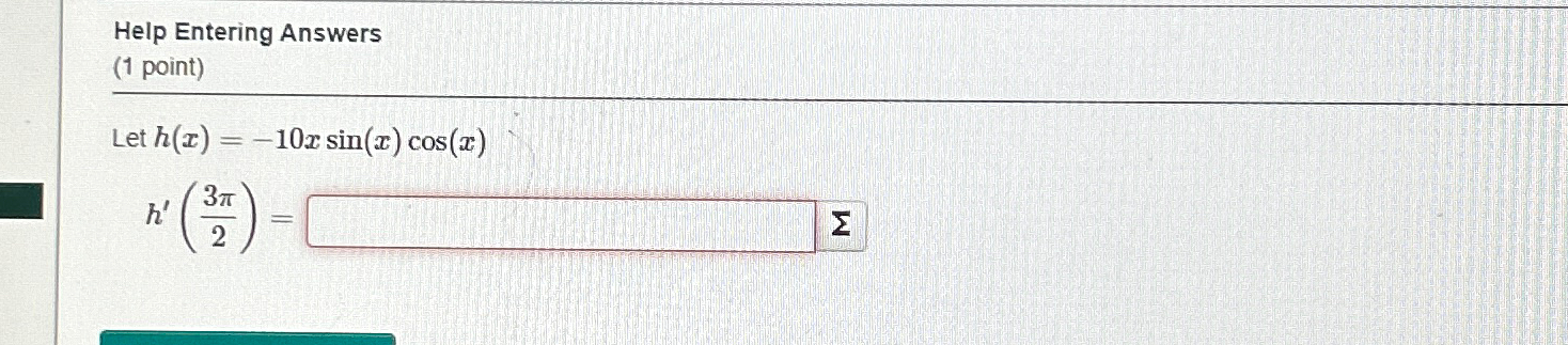 Solved Help Entering Answers(1 ﻿point)Let | Chegg.com