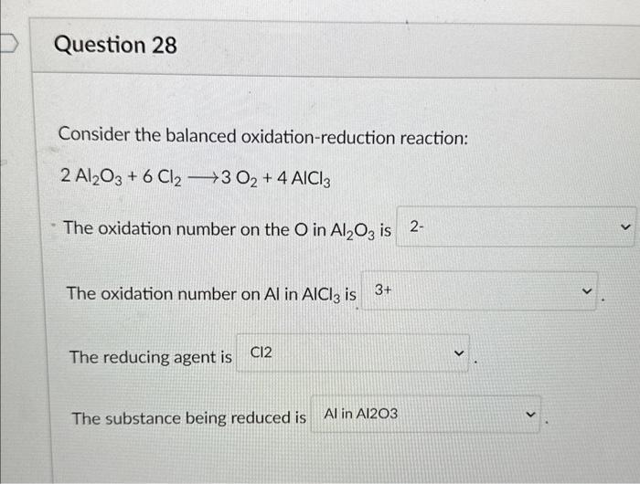 Solved Consider the balanced oxidation-reduction reaction: | Chegg.com