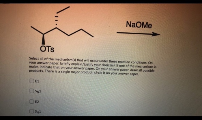 Solved NaOME OTS Select all of the mechanism(s) that will | Chegg.com