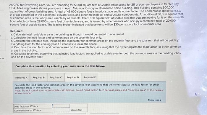 Solved As CFO for Everything.Com, you are shopping for 5,000 | Chegg.com