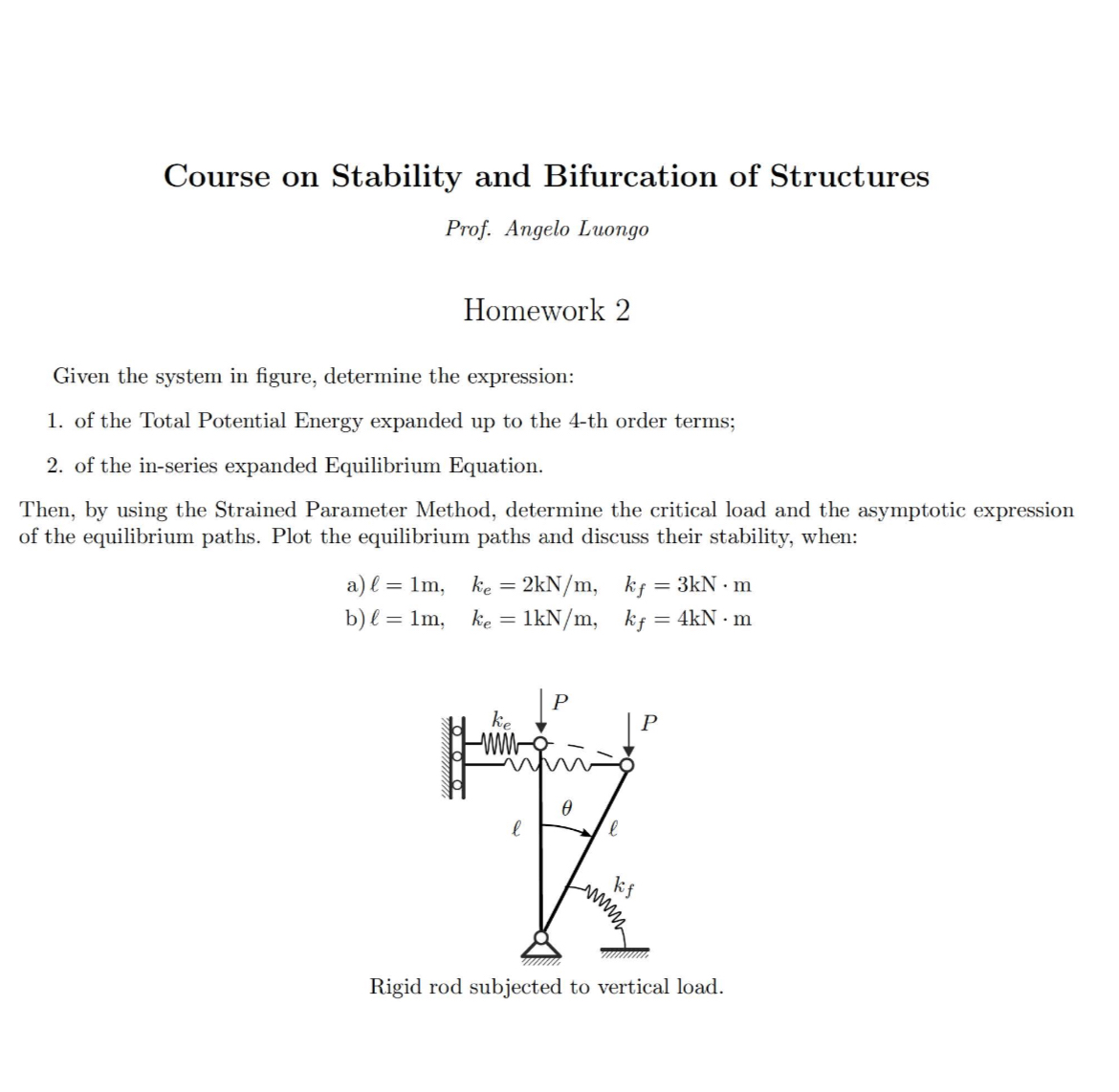 Solved Course on Stability and Bifurcation of | Chegg.com