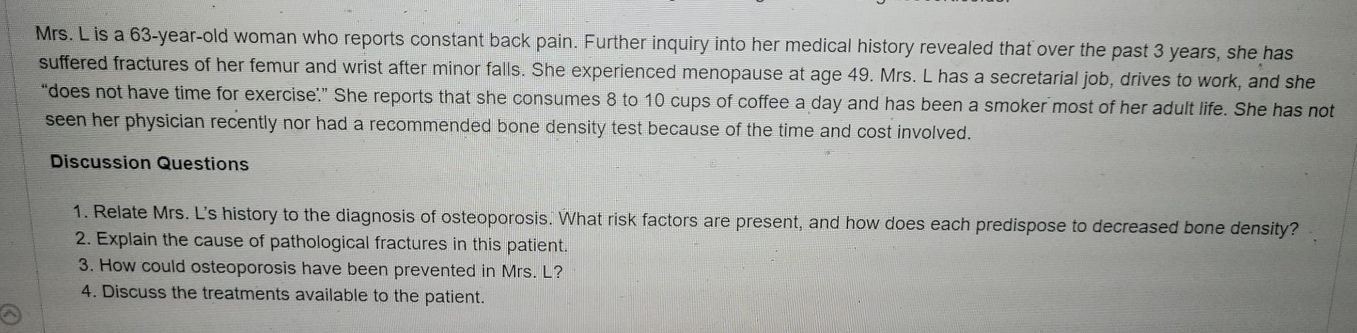 Solved The initial post must include responses to all the | Chegg.com