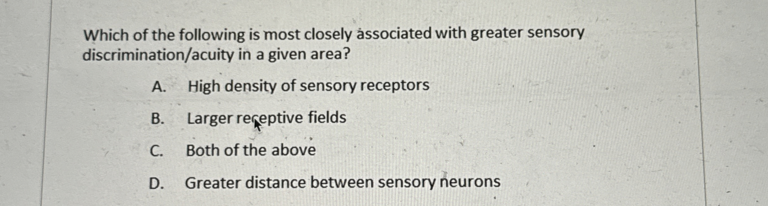Solved Which of the following is most closely associated | Chegg.com