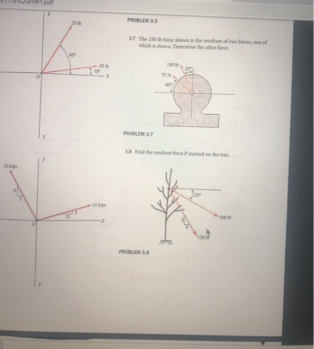 Solved Forces through 3.3 Determine the magnitude, | Chegg.com