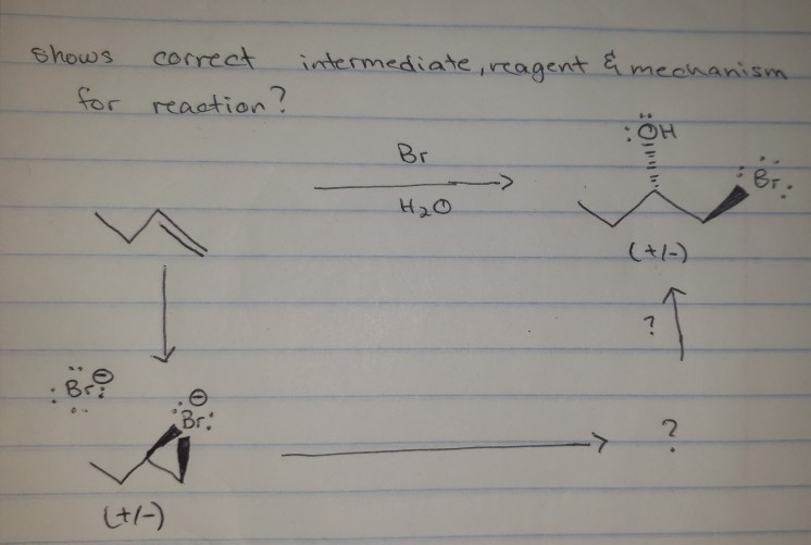 Solved intermediate, reagent & mechanism shows for correct | Chegg.com