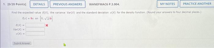 Find the expected value E(X). the variance Var(X) and | Chegg.com