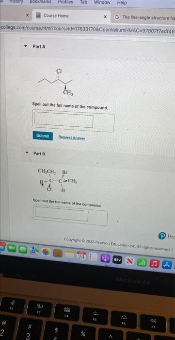 Solved name each of the following: spell out full name of | Chegg.com