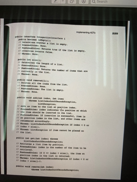 Complete an Array-Based implementation of the ADT | Chegg.com