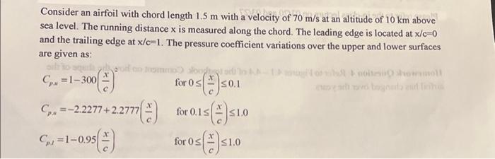 Solved Aerodynamics Question 10 PLEASE SOLVE THIS PROBLEM, | Chegg.com