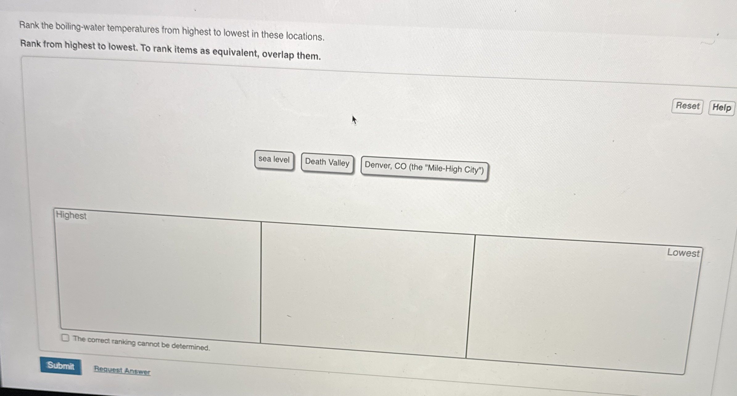 High Quality SOLUTION Rank the boiling-water temperatures from highest to | Chegg.com