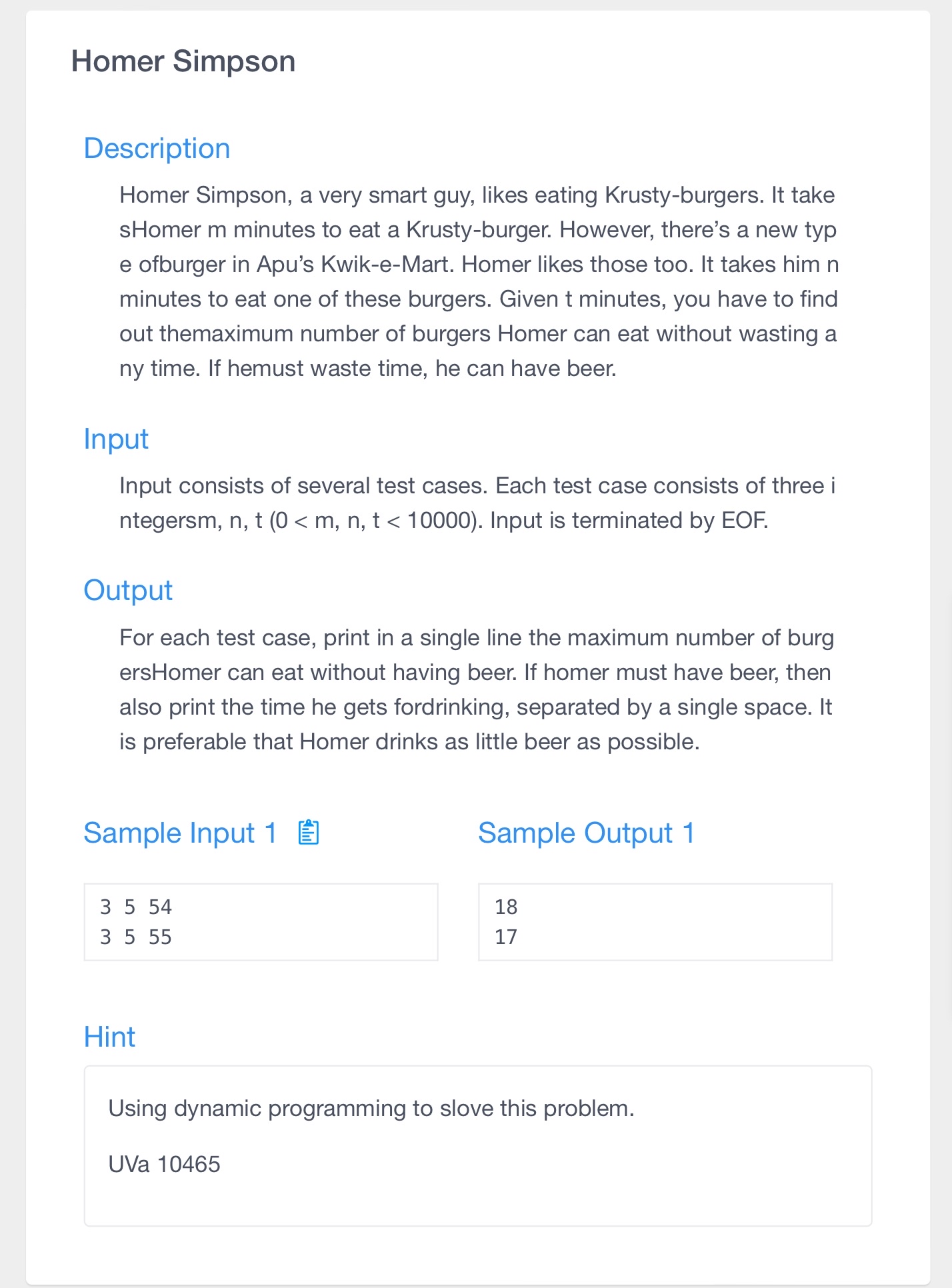 Solved Homer SimpsonDescriptionHomer Simpson, a very smart | Chegg.com