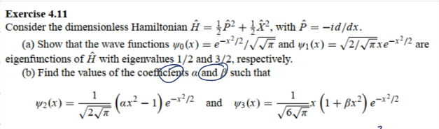 Solved Exercise 4.11Consider the dimensionless | Chegg.com