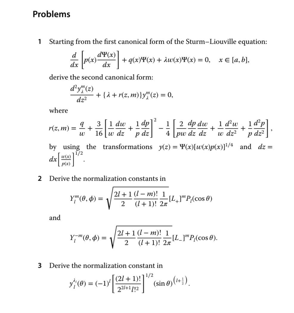 Solved 1 Starting from the first canonical form of the | Chegg.com