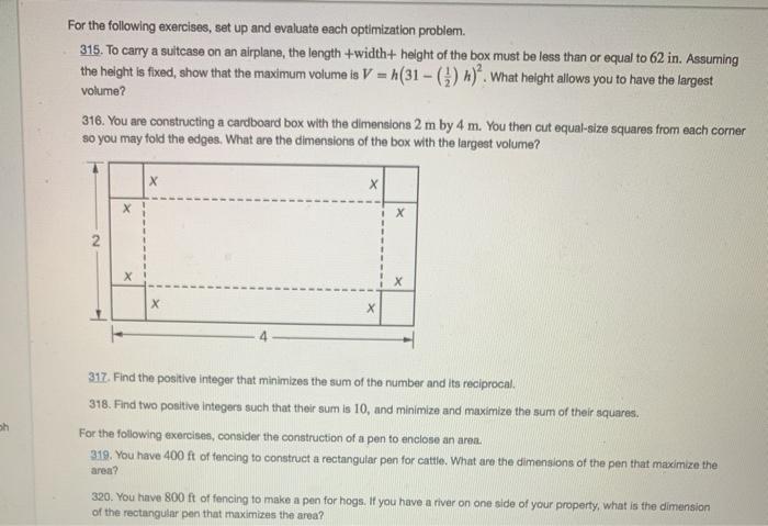 Solved For the following exercises, set up and evaluate each | Chegg.com