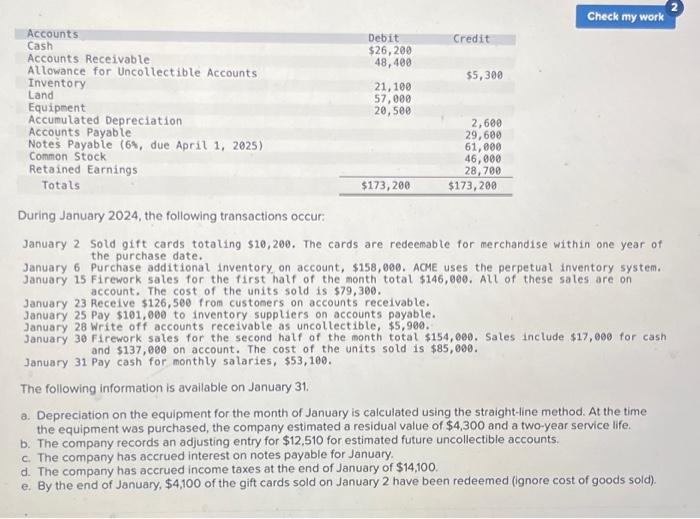 Solved Journal entry worksheet