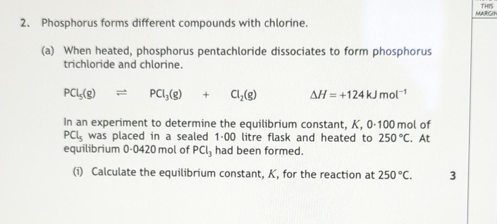 Solved Phosphorus forms different compounds with chlorine. | Chegg.com