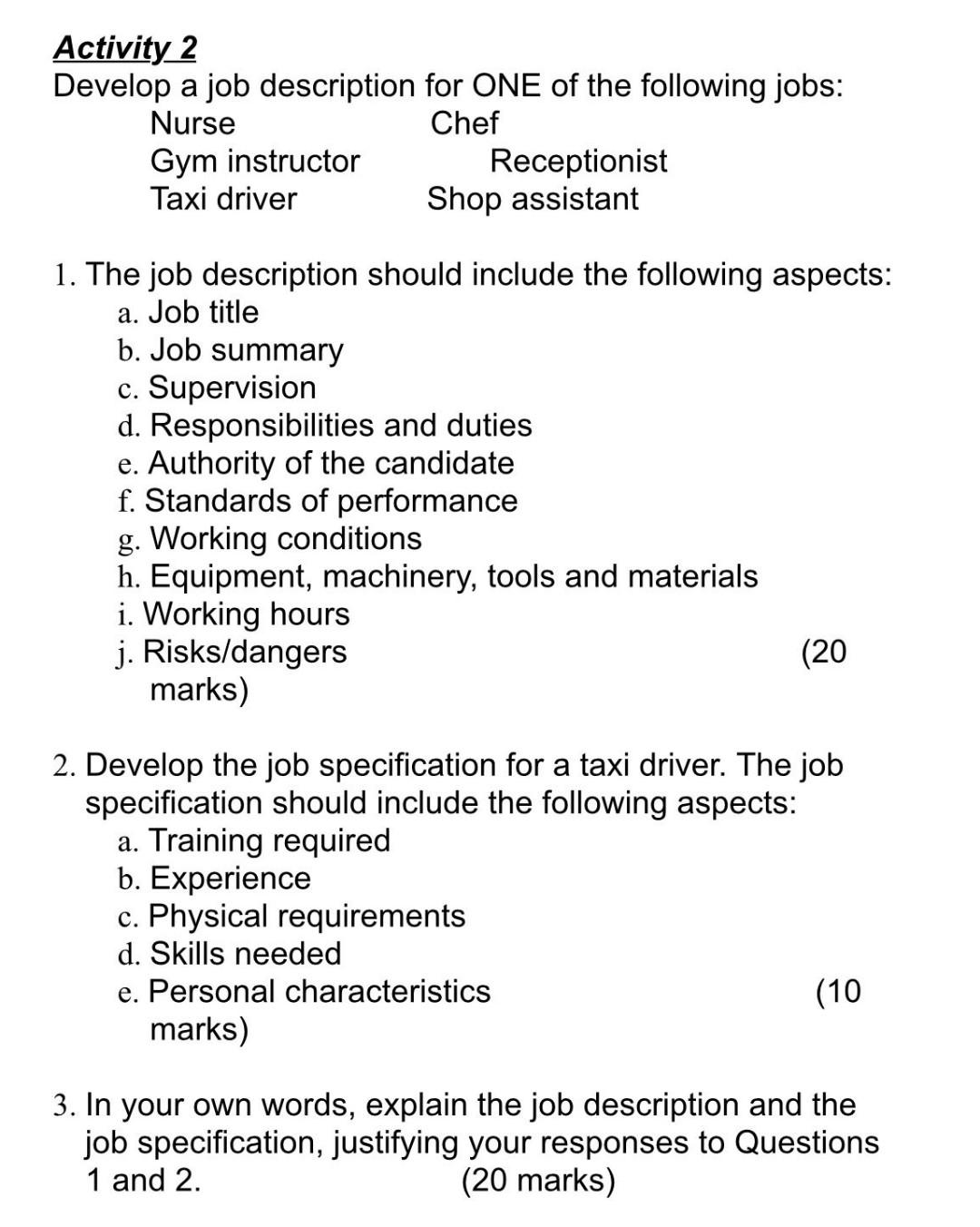 Solved Assignment details: Choose one out of the 2 | Chegg.com