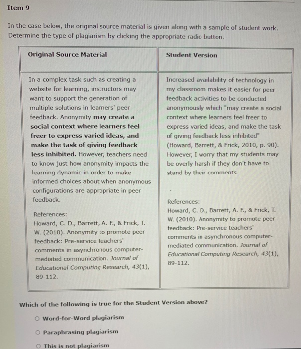 Item 1 In the case below, the original source | Chegg.com