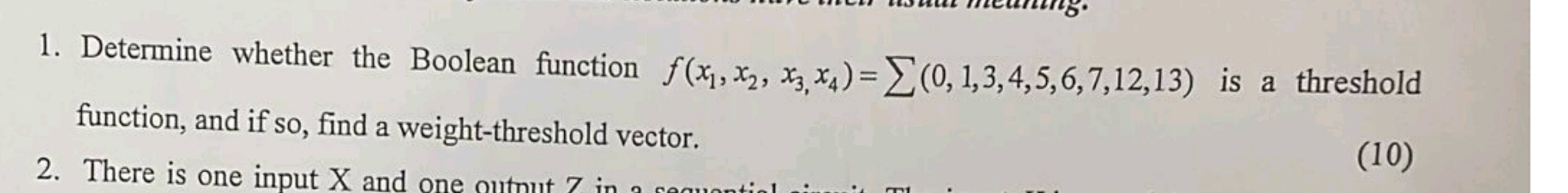 Solved Determine Whether The Boolean Function 9856