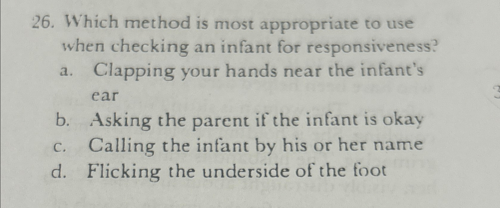 Solved Which method is most appropriate to use when checking | Chegg.com