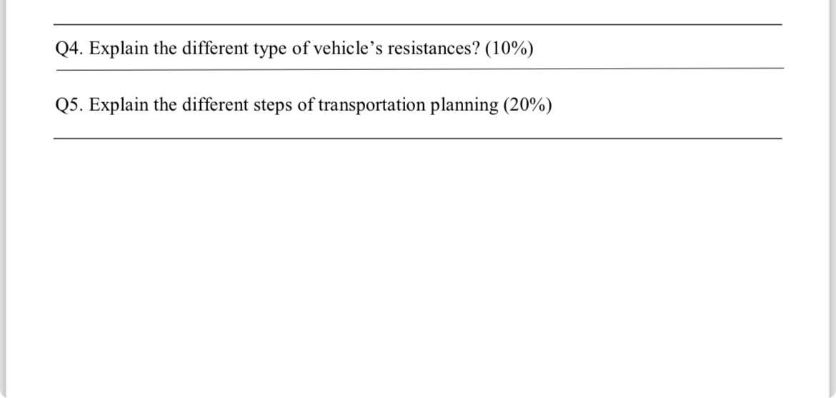 Solved Q4. Explain the different type of vehicle's | Chegg.com Solved Q4. Explain the different type of vehicle's | Chegg.com