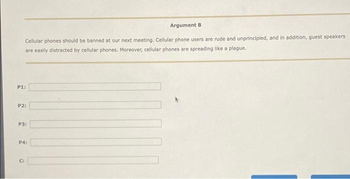 Solved Restructure the arguments here, following the | Chegg.com