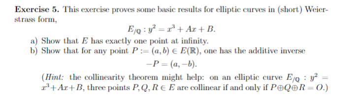 Solved Exercise 5. ﻿This exercise proves some basic results | Chegg.com