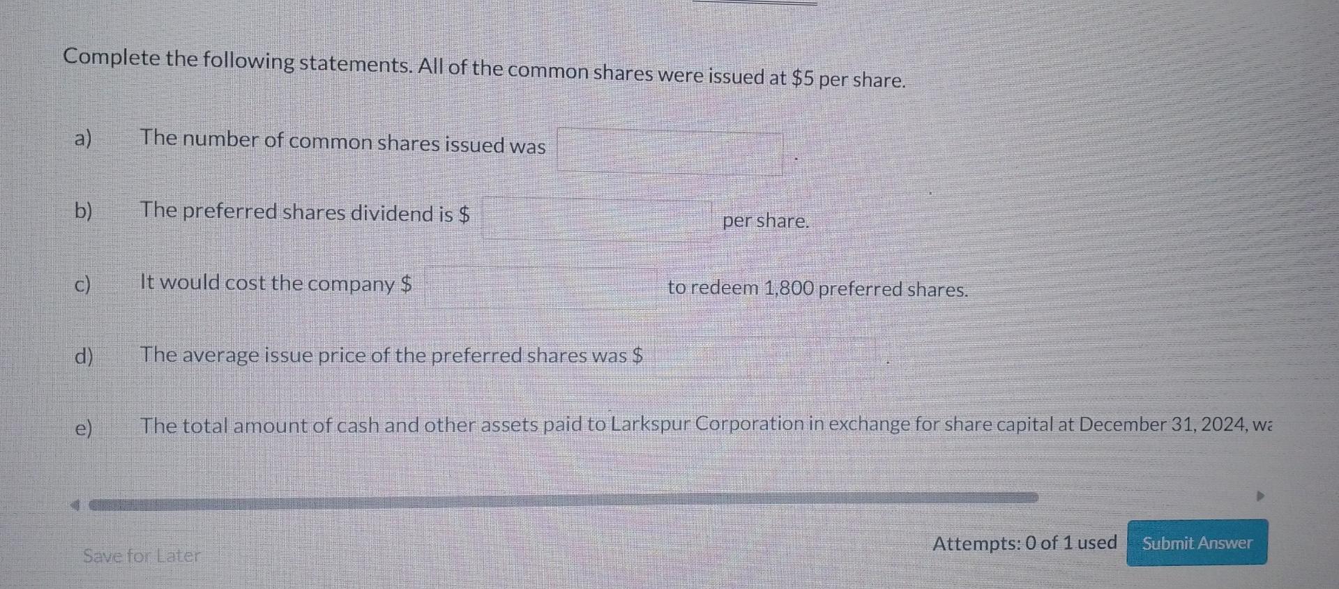 Solved The following items were shown on the balance sheet | Chegg.com