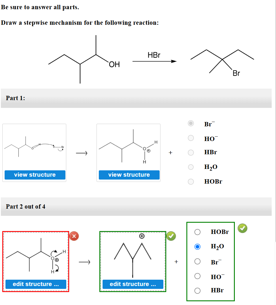 Solved Be ﻿sure to ﻿answer all parts.Draw a stepwise | Chegg.com