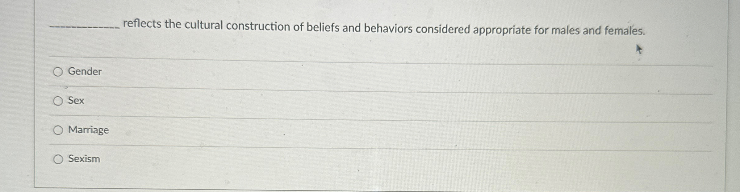 Solved reflects the cultural construction of beliefs and | Chegg.com