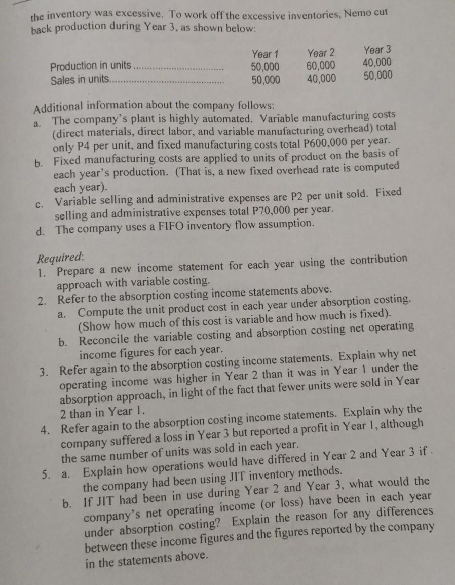 Solved Problem 4 (Prepare and Interpret Statements; Changes | Chegg.com