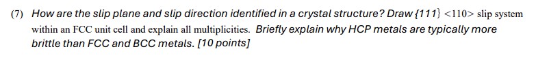 Solved How are the slip plane and slip direction identified | Chegg.com