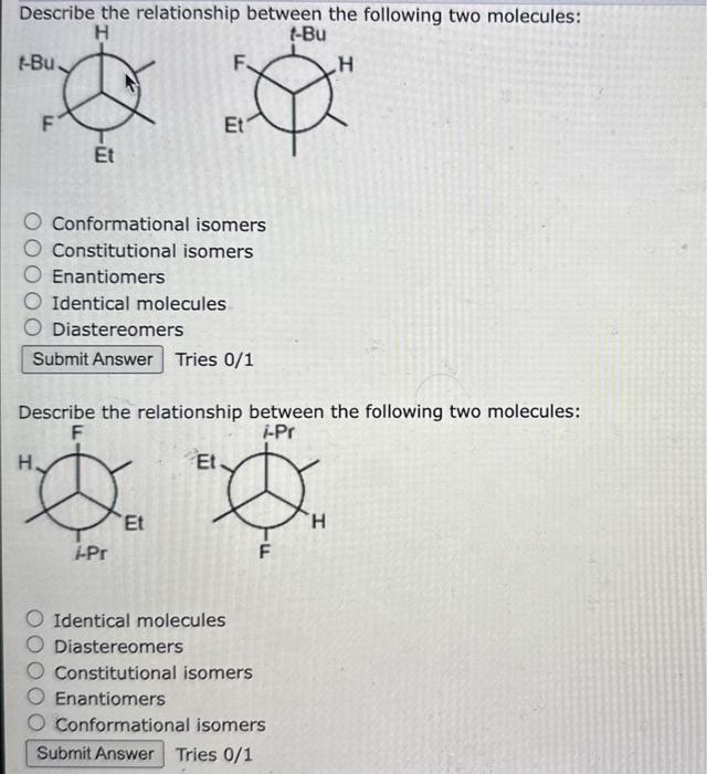 Solved Describe the relationship between the following two | Chegg.com