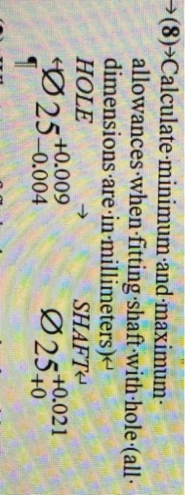 Solved →(8) Calculate minimum-and-maximum | Chegg.com