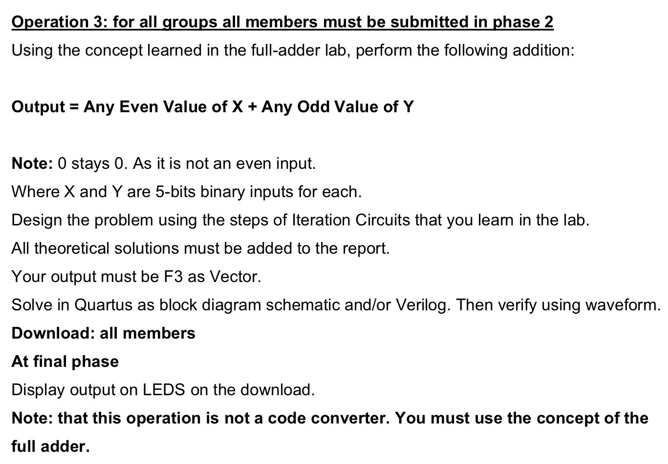 Solved Operation 3: for all groups all members must be | Chegg.com