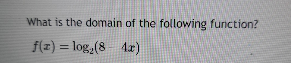 Solved What is the domain of the following | Chegg.com