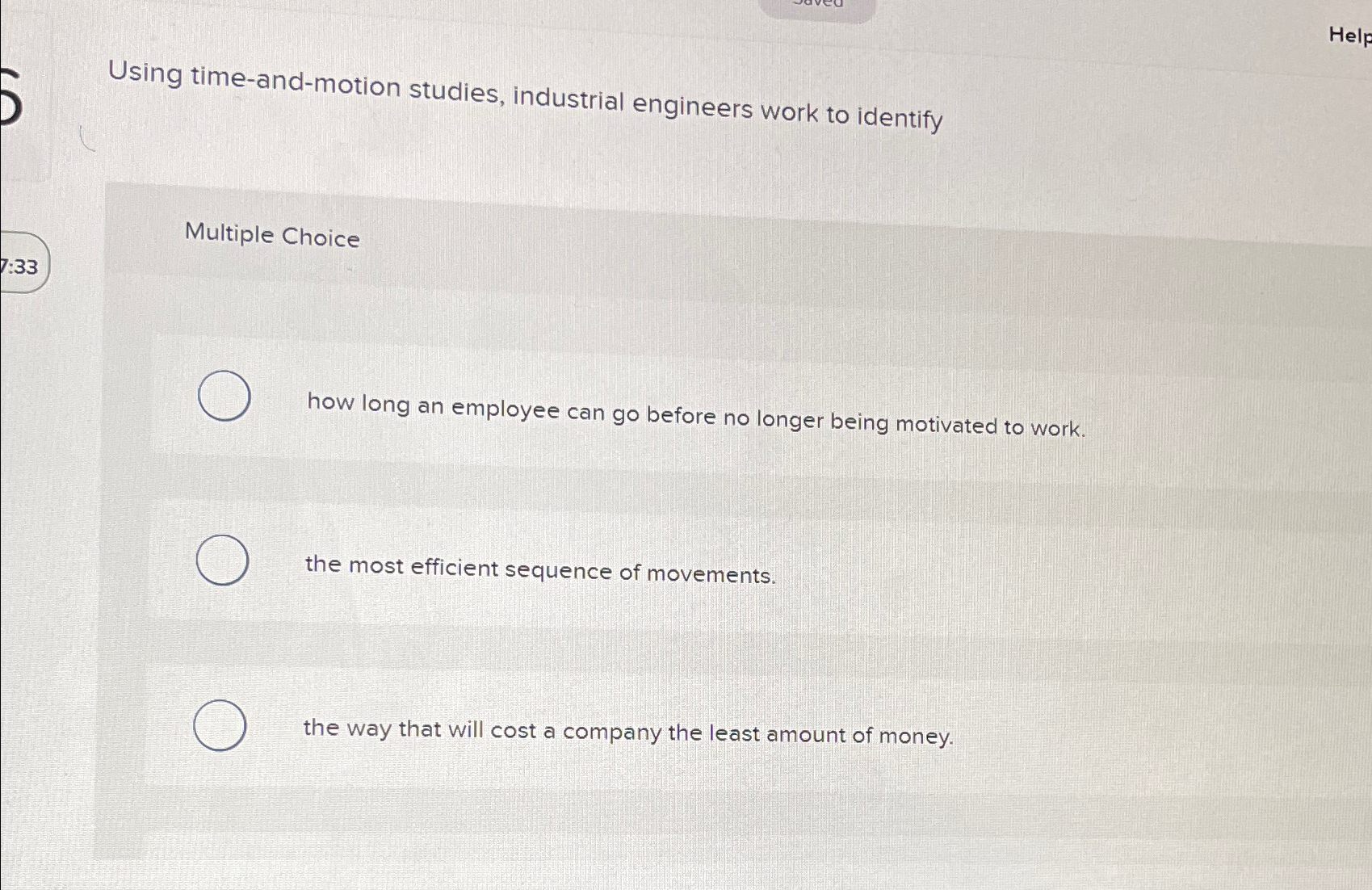 Solved Using time-and-motion studies, industrial engineers | Chegg.com