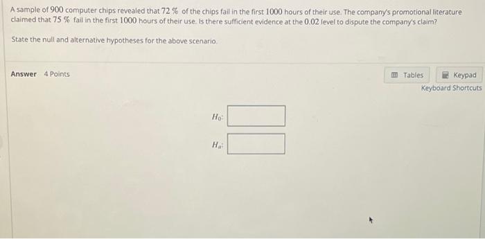 Solved A sample of 900 computer chips revealed that 72% of | Chegg.com