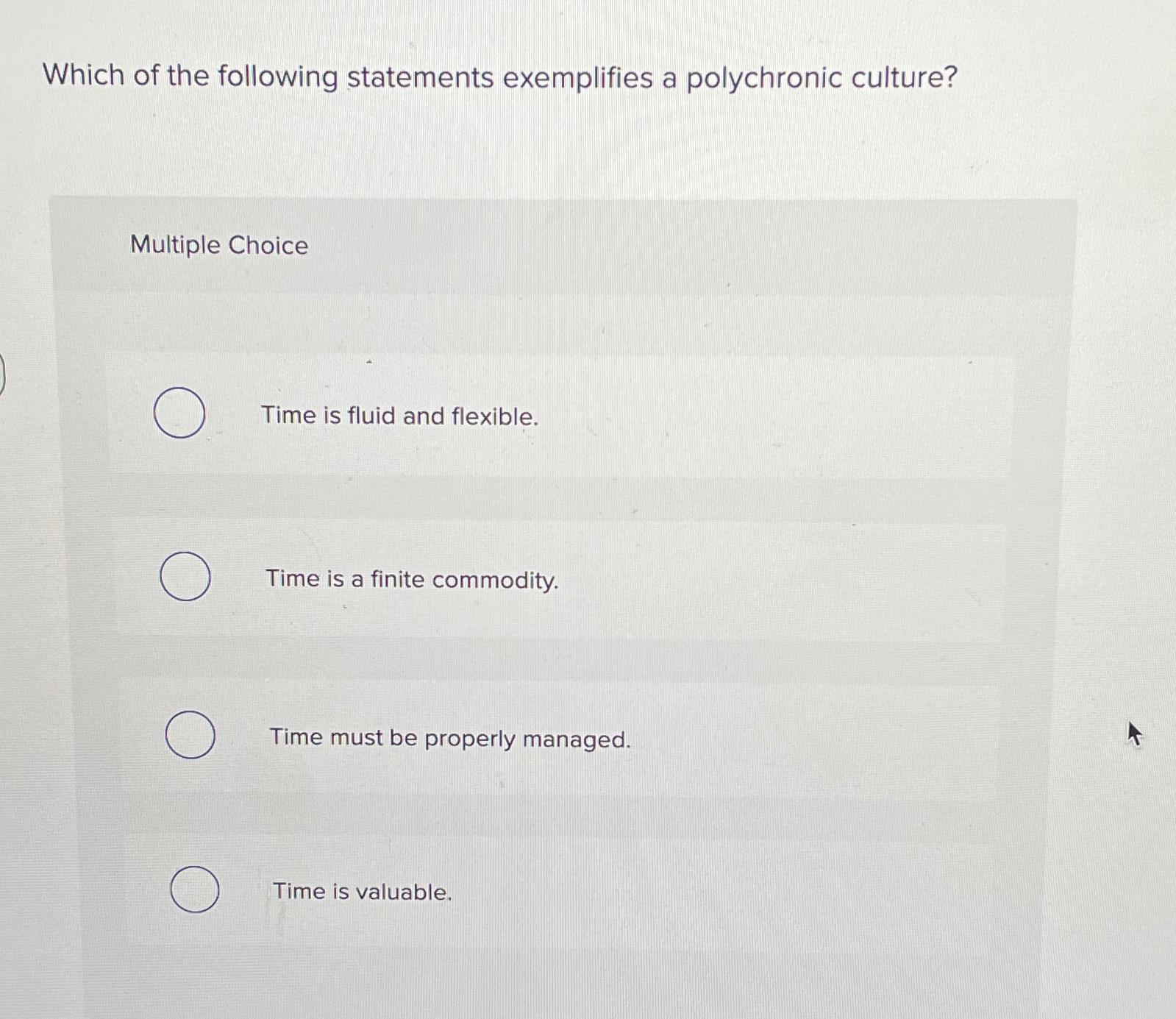 Solved Which of the following statements exemplifies a | Chegg.com