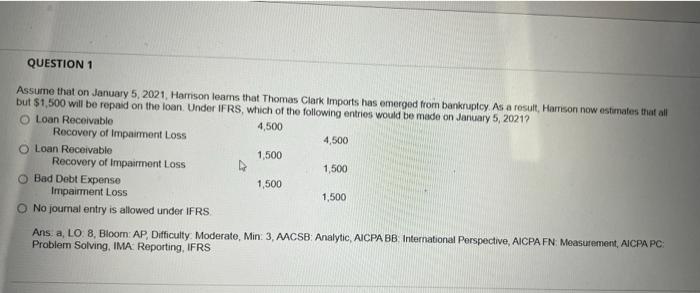 Solved QUESTION 9 Under IFRS, the recoverable amount of an | Chegg.com