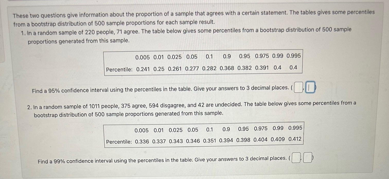 Solved These two questions give information about the | Chegg.com
