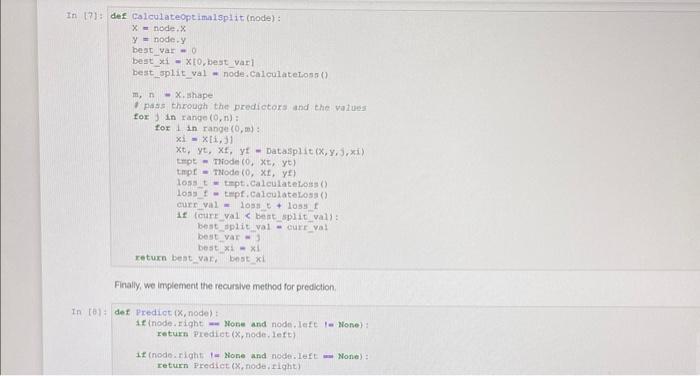 Solved Machine learning: Basic Regression Tree to | Chegg.com
