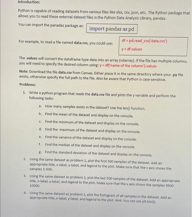For example, to read a file named data.cvs, you could | Chegg.com